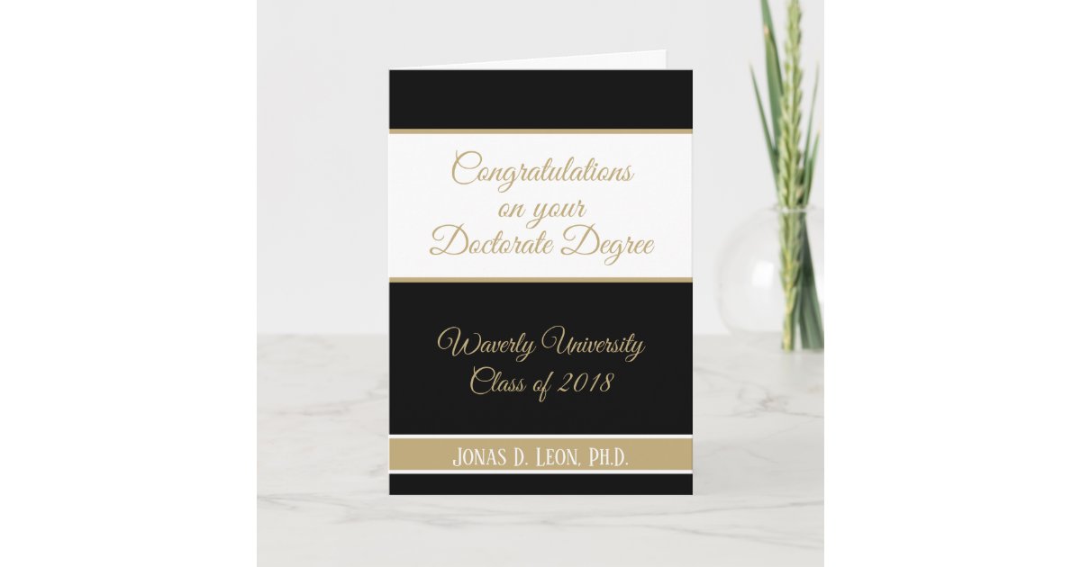 Popular! Doctorate graduation card (Ph.D.) | Zazzle