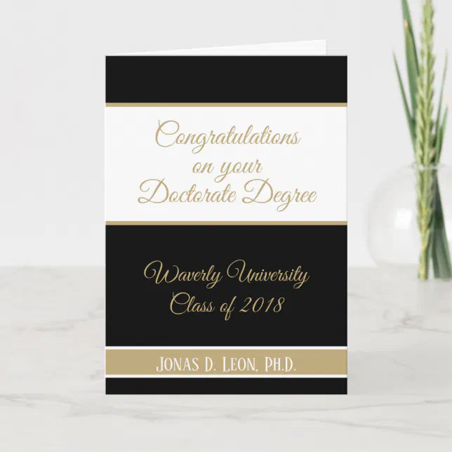Popular! Doctorate graduation card (Ph.D.) | Zazzle