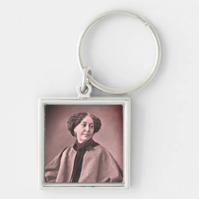 Portrait of George Sand by Nadar Key Ring | Zazzle