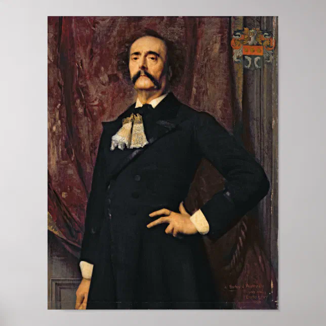 Portrait of Jules Barbey d'Aurevilly 1881 Poster | Zazzle