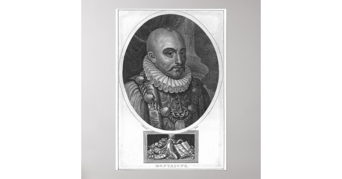 Portrait of Michel de Montaigne Poster | Zazzle