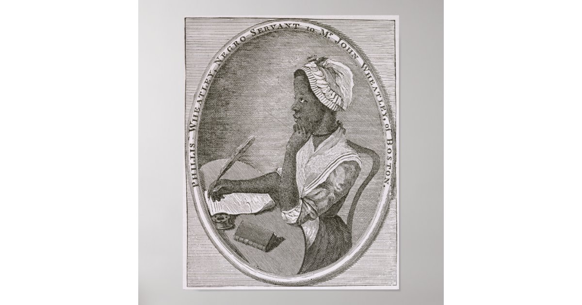 Portrait of Phillis Wheatley Poster | Zazzle