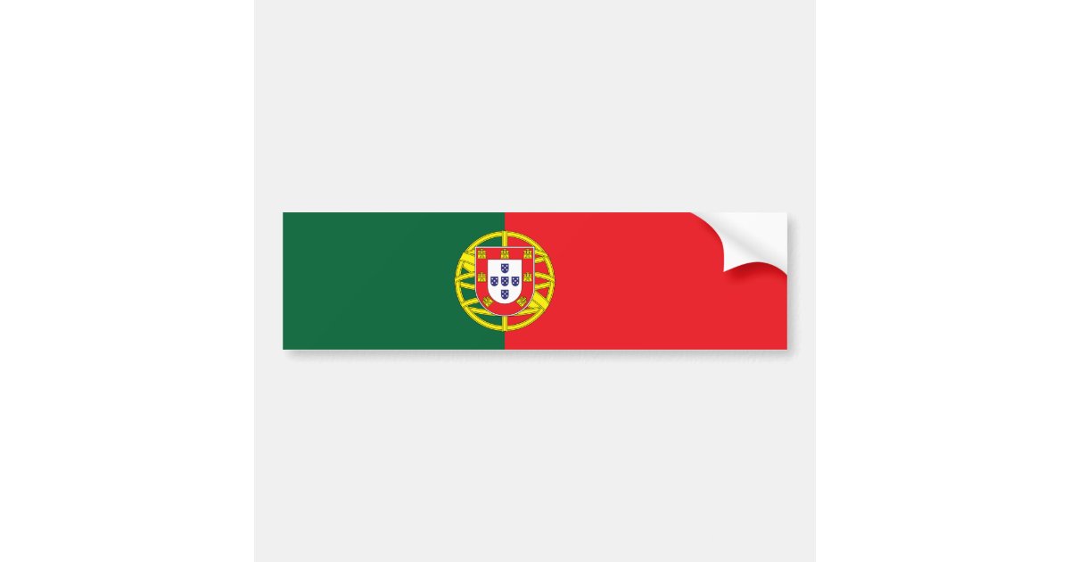 Portugal Flag Bumper Sticker | Zazzle