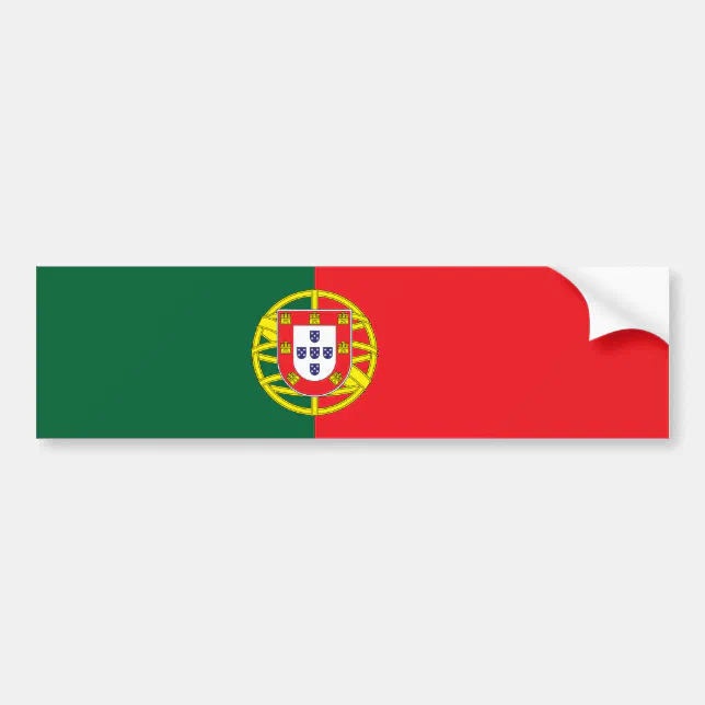 Portugal Flag Bumper Sticker | Zazzle