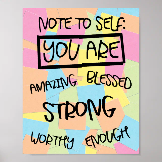 Positive Affirmations Poster | Zazzle