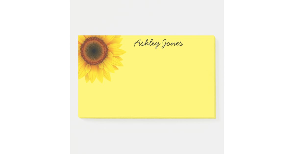 Post-it-Notes-Sunflower Post-it Notes | Zazzle