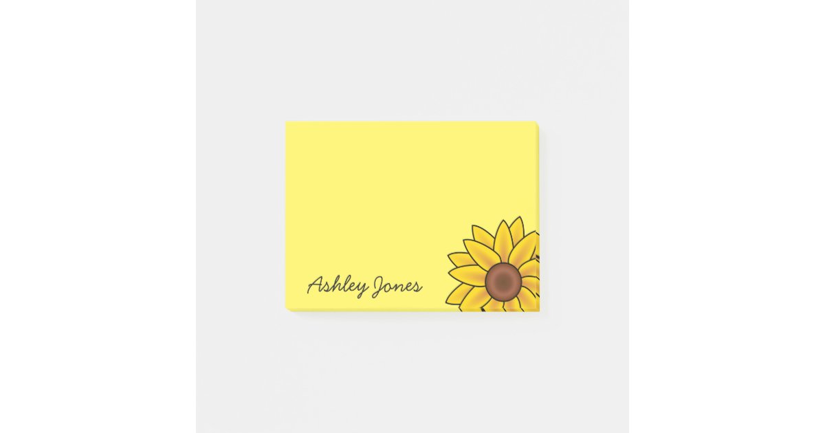 Post-it-Notes-Sunflower Post-it Notes | Zazzle