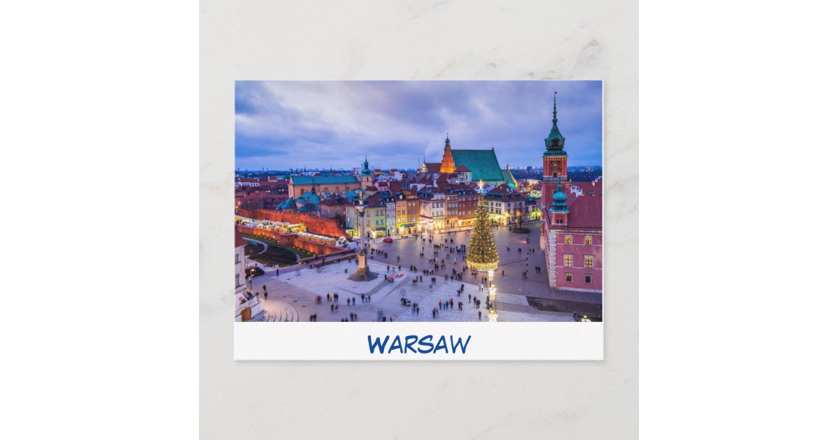 Postcard Warsaw | Zazzle