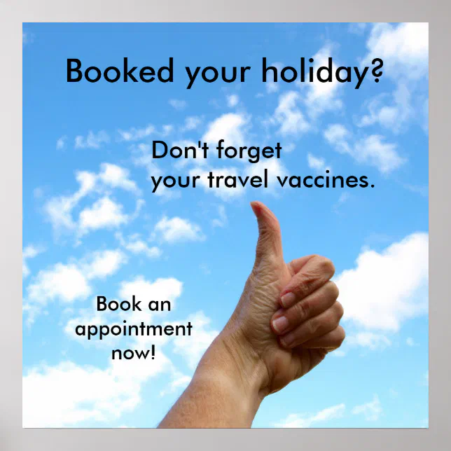 Poster - Booked your holiday? | Zazzle