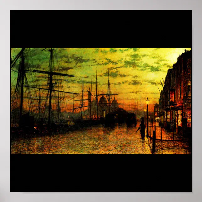 Poster-Classic/Vintage-John Atkinson Grimshaw Poster | Zazzle