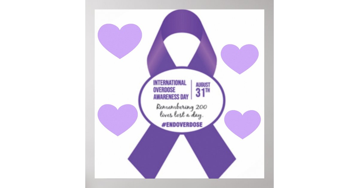Poster for International Overdose Awareness Day | Zazzle