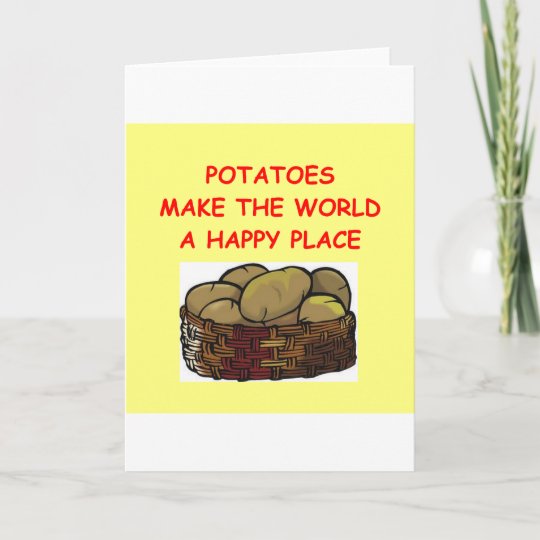 potato potatoes card | Zazzle.co.uk
