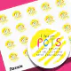 POTS syndrome awareness pin badge Classic Round Sticker | Zazzle