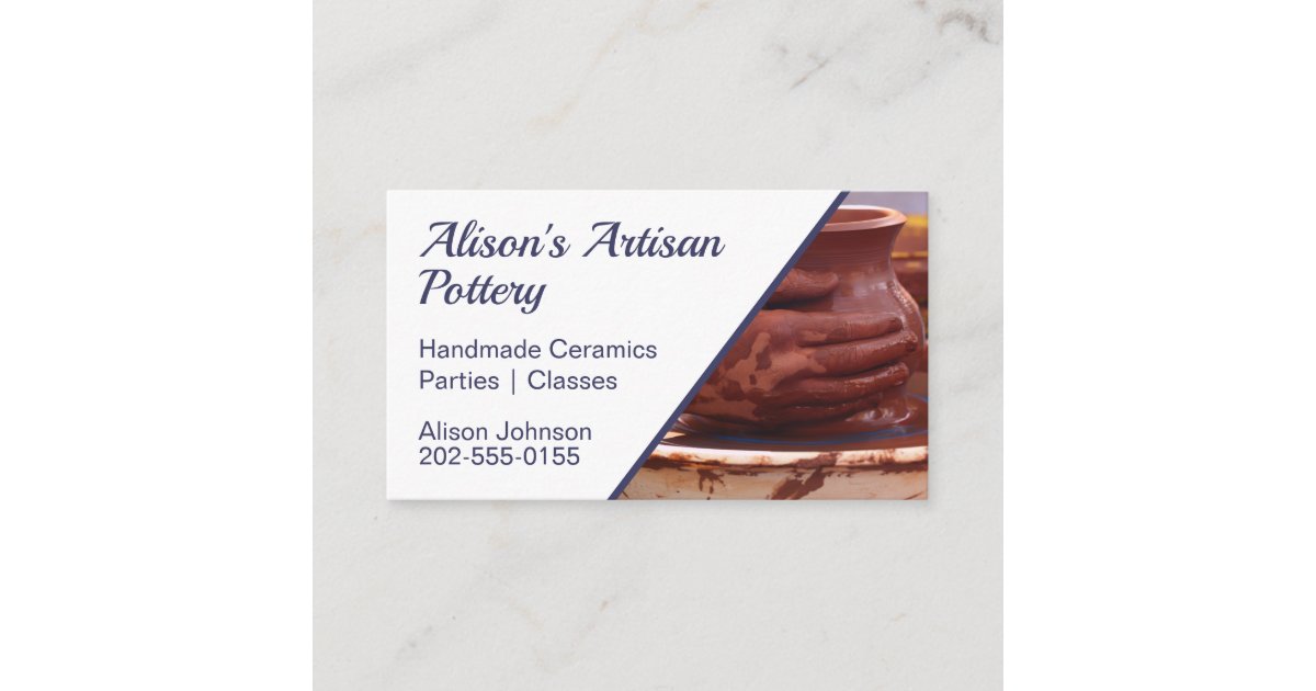 Pottery Business Card | Zazzle