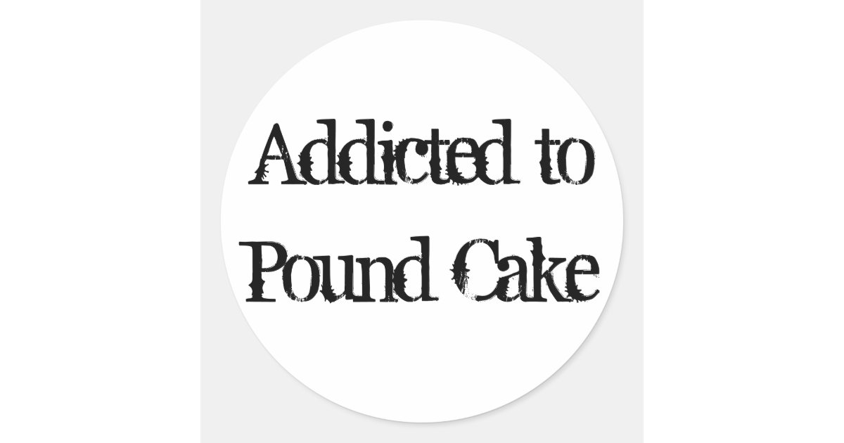 Pound Cake Classic Round Sticker | Zazzle