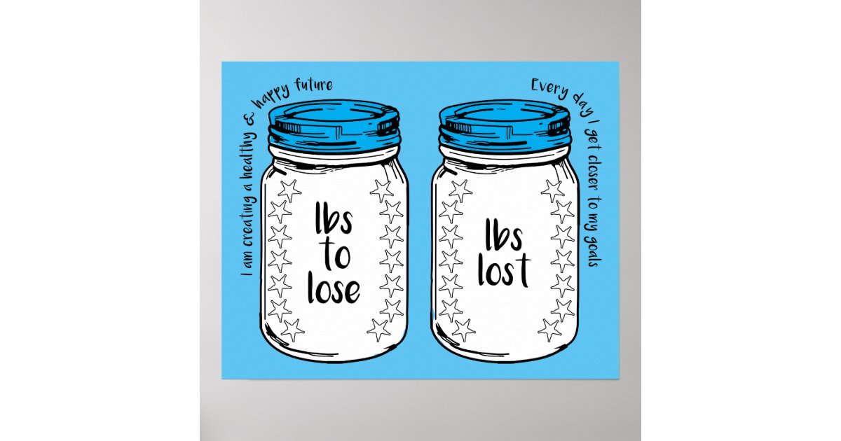 Pounds Lost Slimming Club Weight Loss Motivation Poster | Zazzle