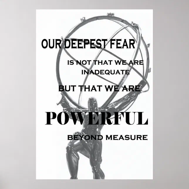 Powerful Beyond Measure Poster | Zazzle