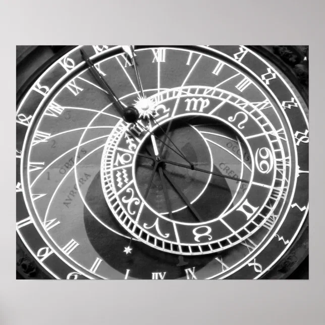 Prague Astronomical Clock Poster | Zazzle