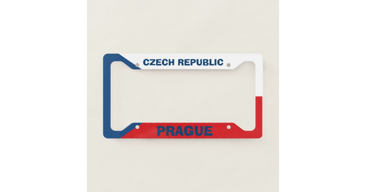 Prague Czech Republic License Plate Frame | Zazzle