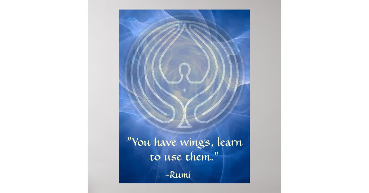 Prayer Rumi and Poetic Art Poster | Zazzle