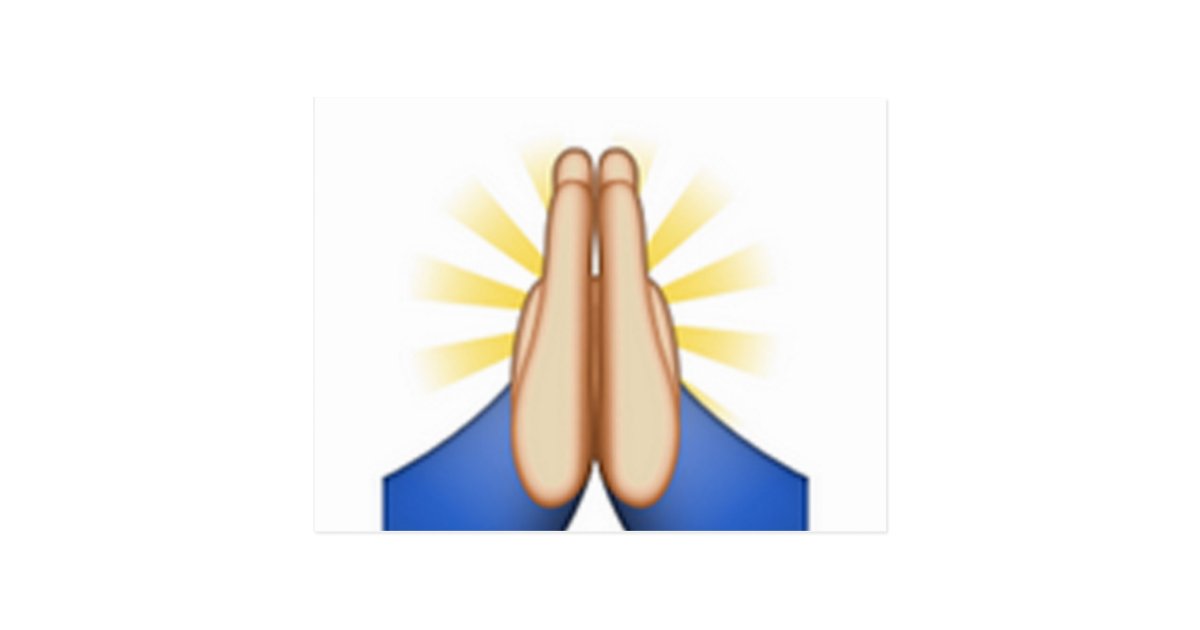 praying emoji postcard | Zazzle.co.uk