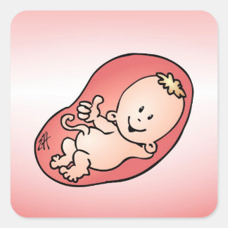 Pregnant Belly Stickers | Zazzle.co.uk