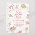 Preppy Pastel Bridal Shower Summer Soiree Invitation | Zazzle