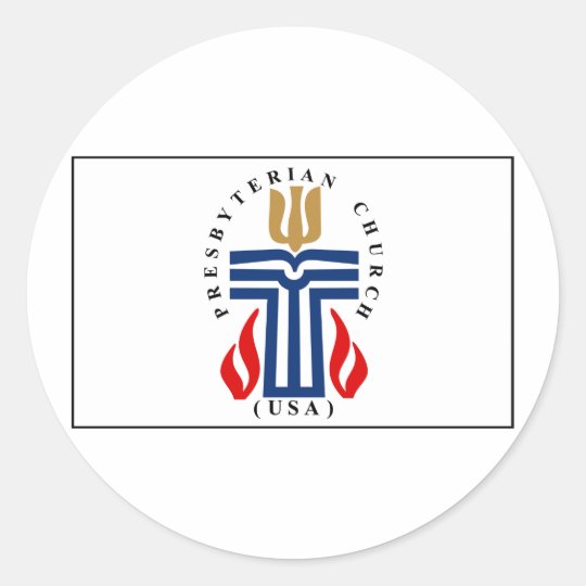 Presbyterian Flag Classic Round Sticker | Zazzle.co.uk