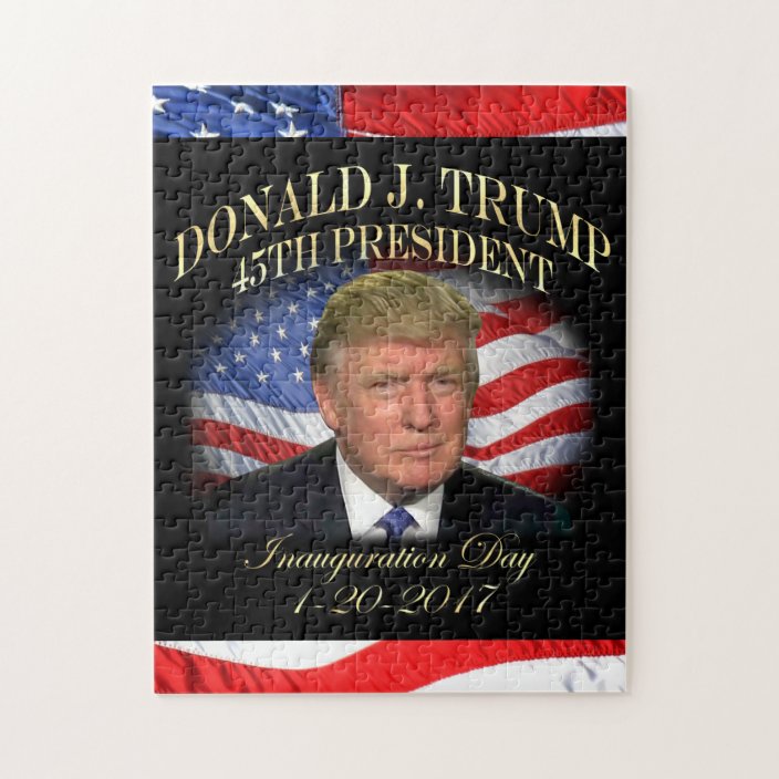 President Donald Trump Inauguration Commemorative Jigsaw Puzzle ...