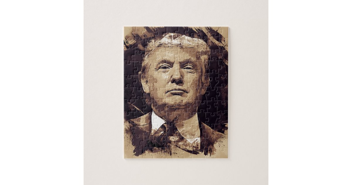 President Donald Trump Jigsaw Puzzle | Zazzle