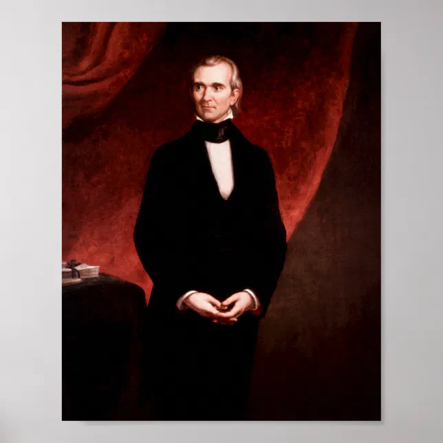 President James K. Polk Portrait Poster | Zazzle