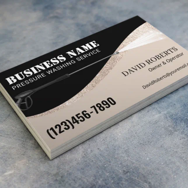 Pressure Washing Power Wash Professional Cleaning Business Card | Zazzle