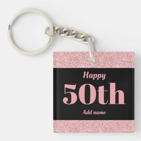 50th Birthday Key Rings & Keychains | Zazzle UK
