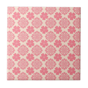 Pink Decorative Ceramic Tiles | Zazzle.co.uk
