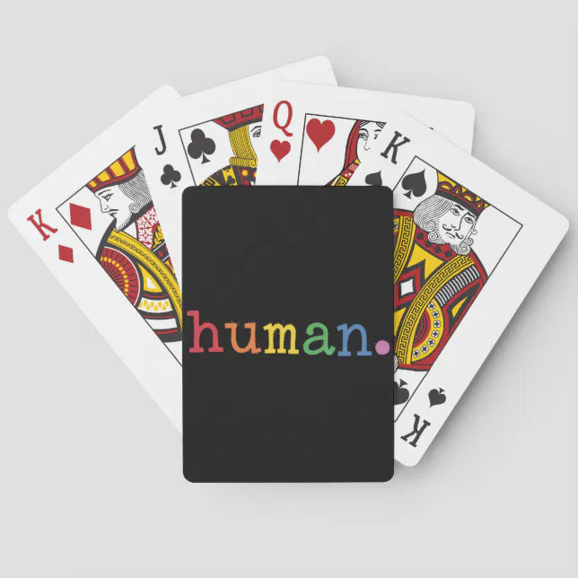Pride Human LGBT Rainbow LGBTQ Equality Playing Cards | Zazzle