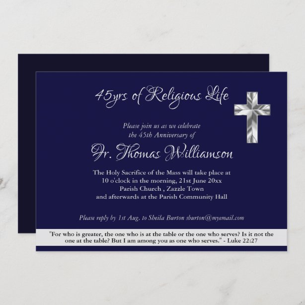 Priest Ordination Invitations | Zazzle UK