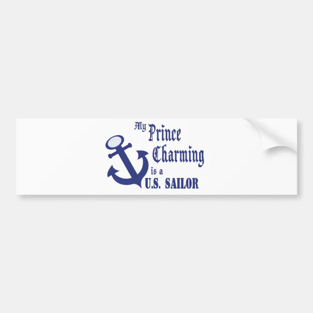 Prince Charming is a Sailor Bumper Sticker | Zazzle
