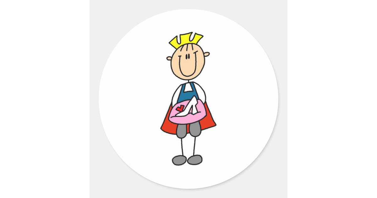 Prince Charming With Glass Slipper Sticker | Zazzle