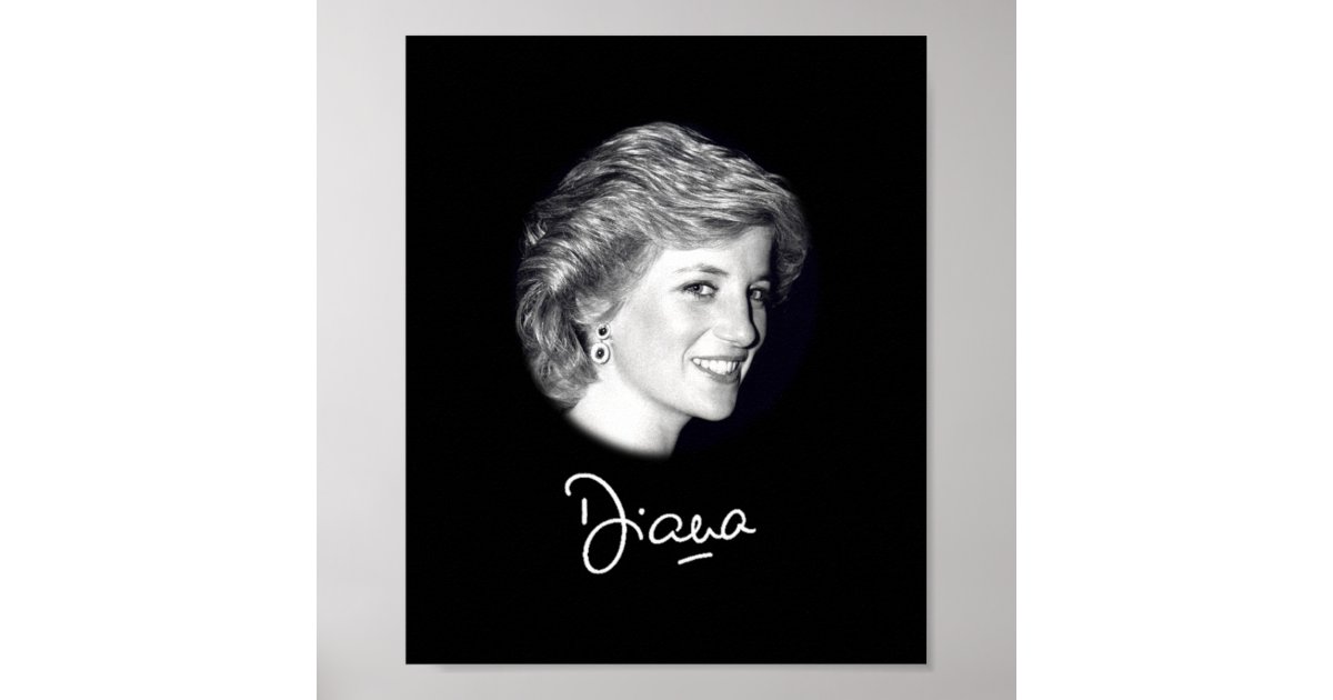 Princess Diana autograph Poster | Zazzle