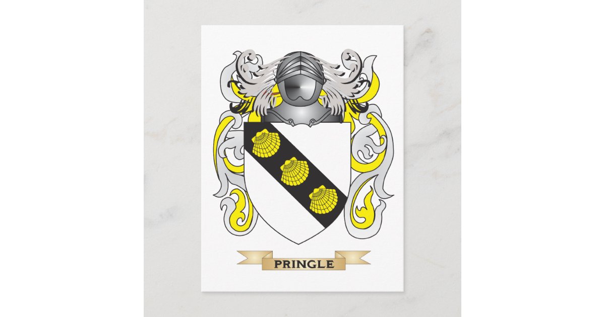 Pringle Coat of Arms (Family Crest) Postcard | Zazzle