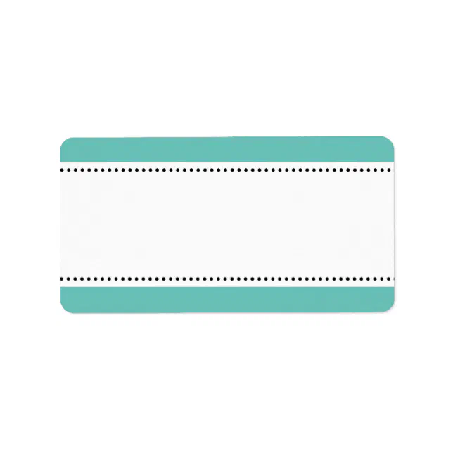 Printable blank address labels with coloured borde | Zazzle