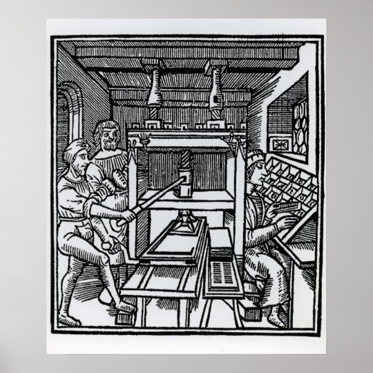 Printing press poster | Zazzle.co.uk