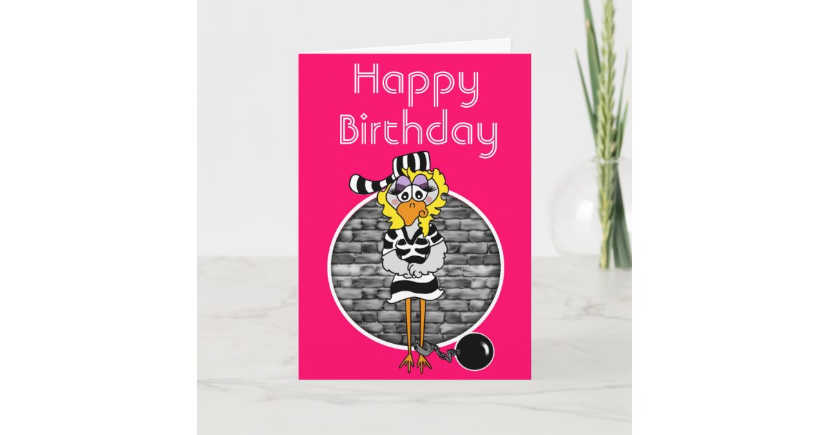 Prison Birthday Card | Zazzle