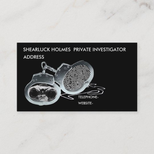 Private Investigator Business Card | Zazzle.co.uk