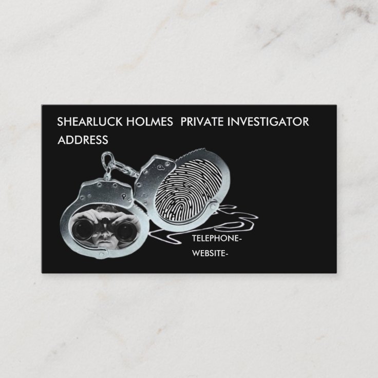 Private Investigator Business Card | Zazzle