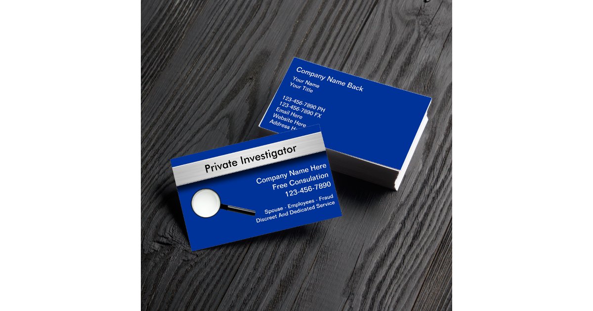 Private Investigator Business Cards | Zazzle