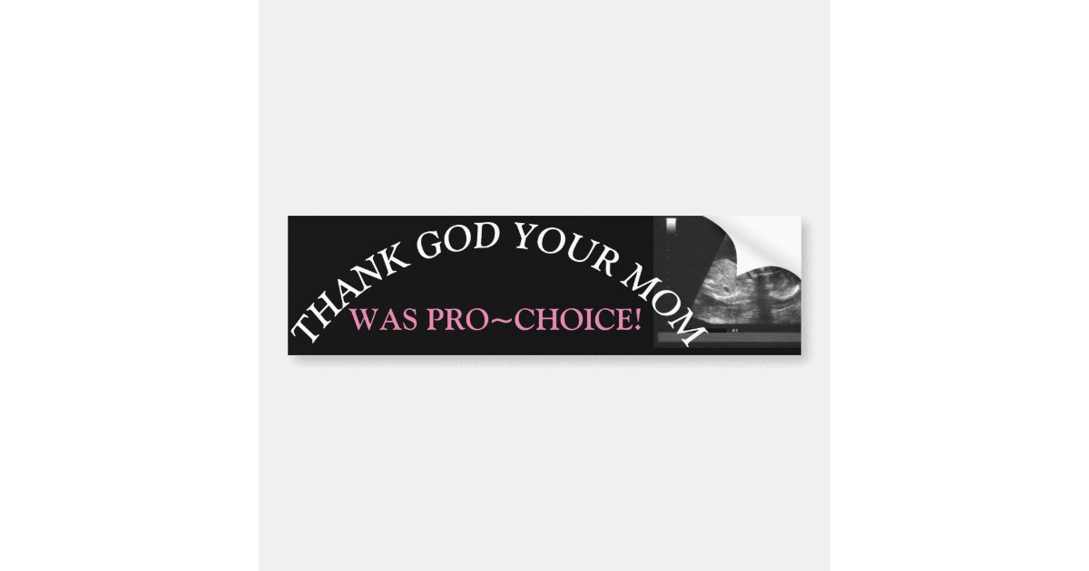 PRO~CHOICE BUMPER STICKER | Zazzle