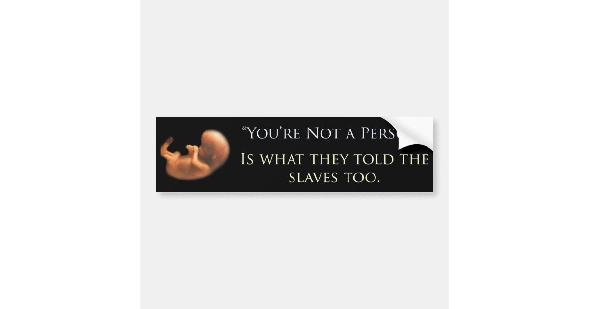 Pro-Life Bumper Sticker | Zazzle