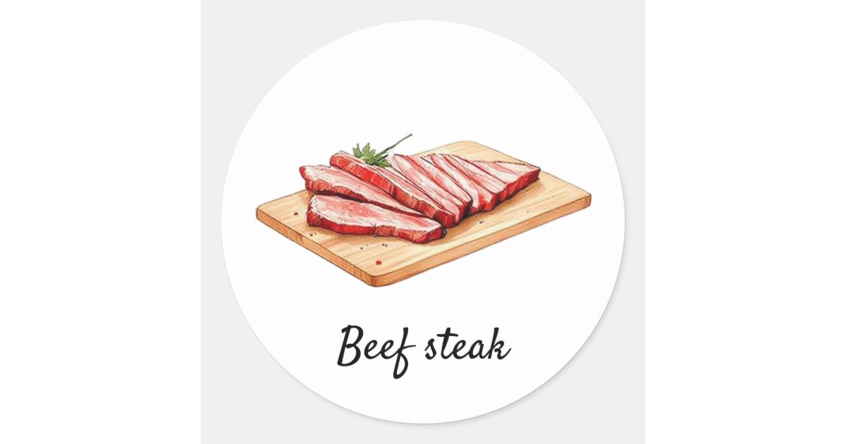 Professional Custom Beef steak Wedding Meal Choice Classic Round ...