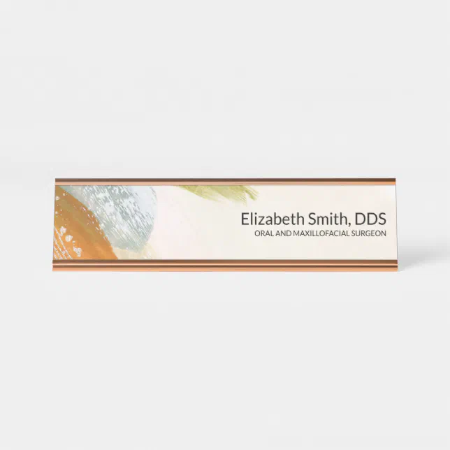 Professional Dentist Doctor CEO Manager PhD Desk N Name Plate | Zazzle